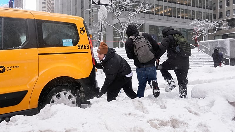 New York sous une neige record, une première depuis 10 ans
