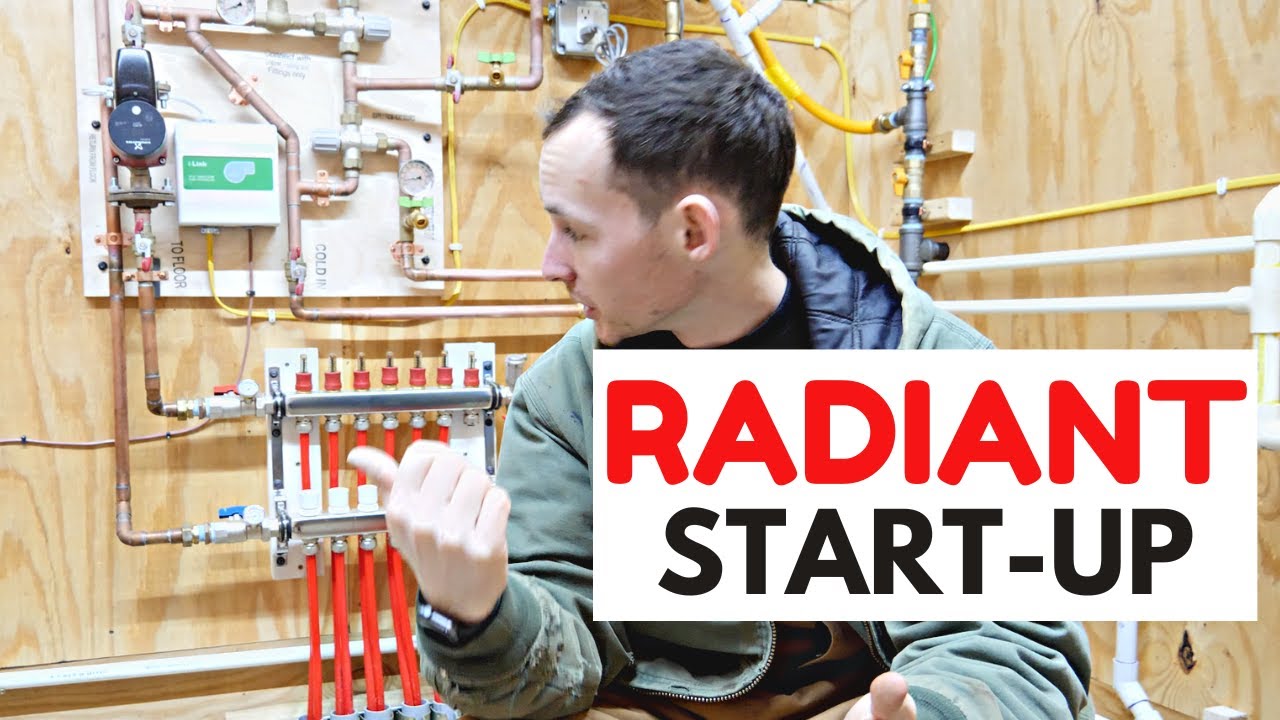 First startup of heated slab and minor leak issues
