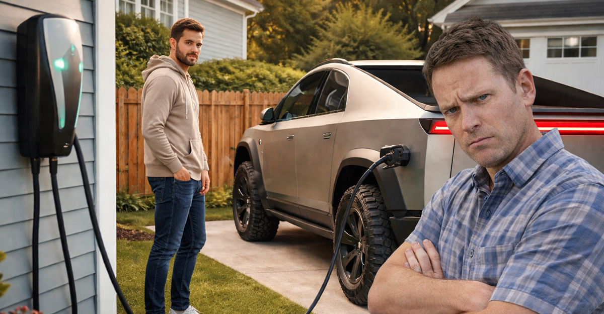 I own a compact EV. My neighbor has been using my home charger to ...