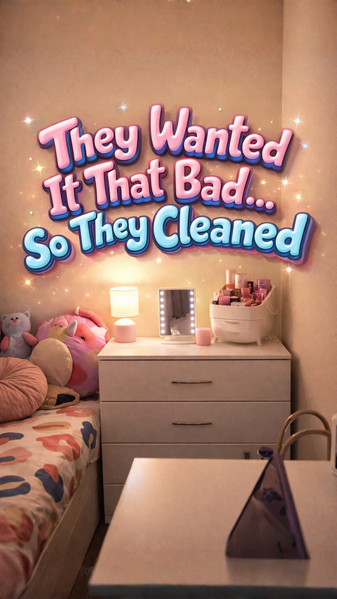 They wanted it that bad... so they cleaned