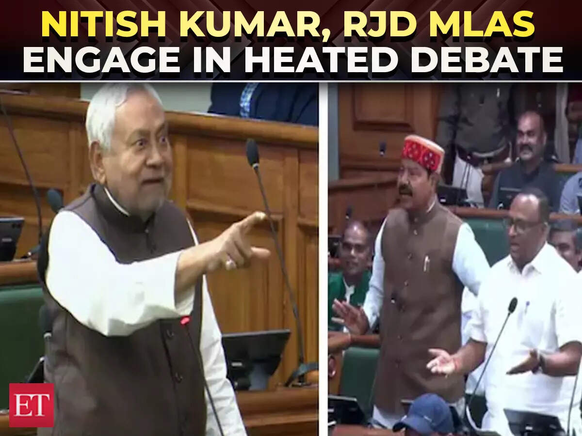 'Don't talk nonsense...' | Nitish Kumar, RJD MLAs engage in heated ...