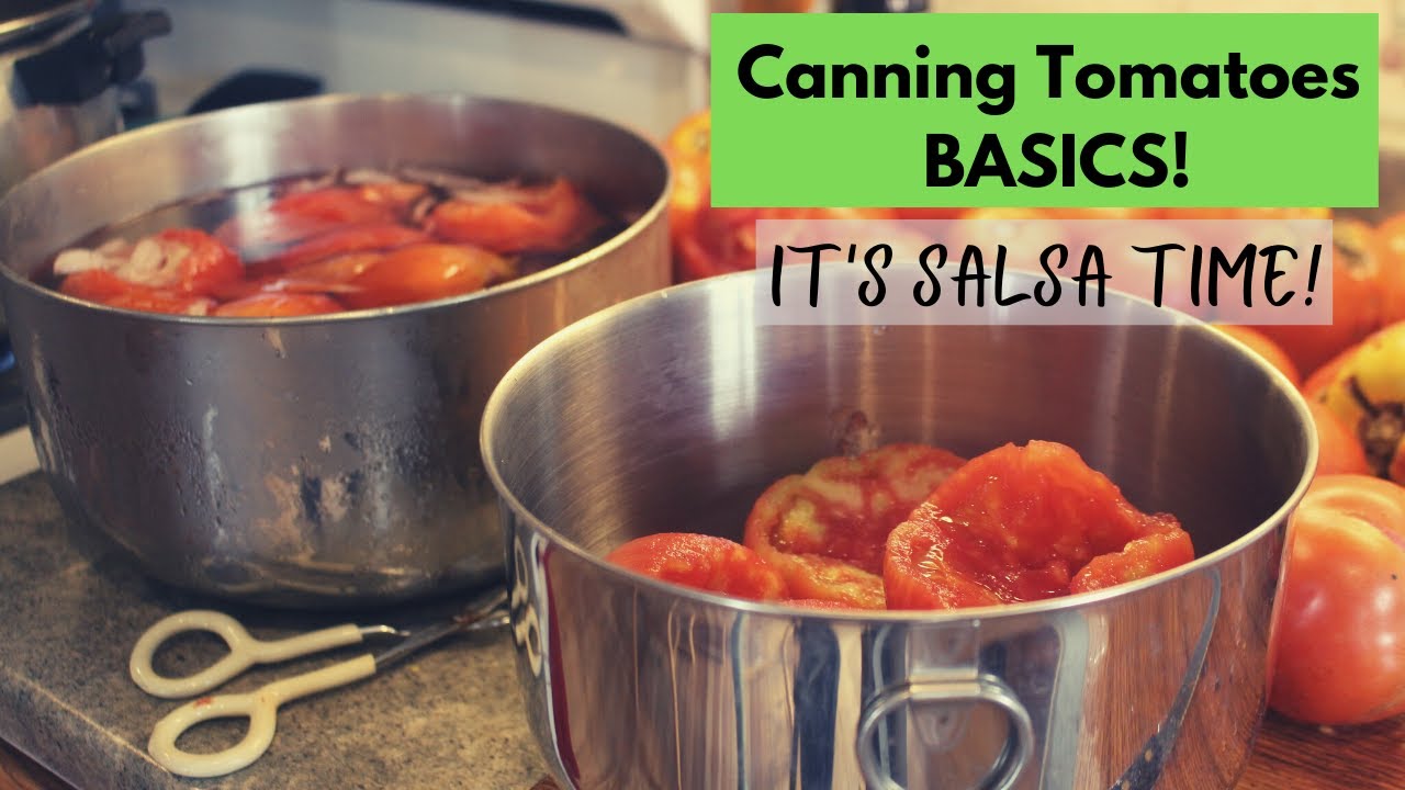 Preserve garden tomatoes using simple water bath canning methods