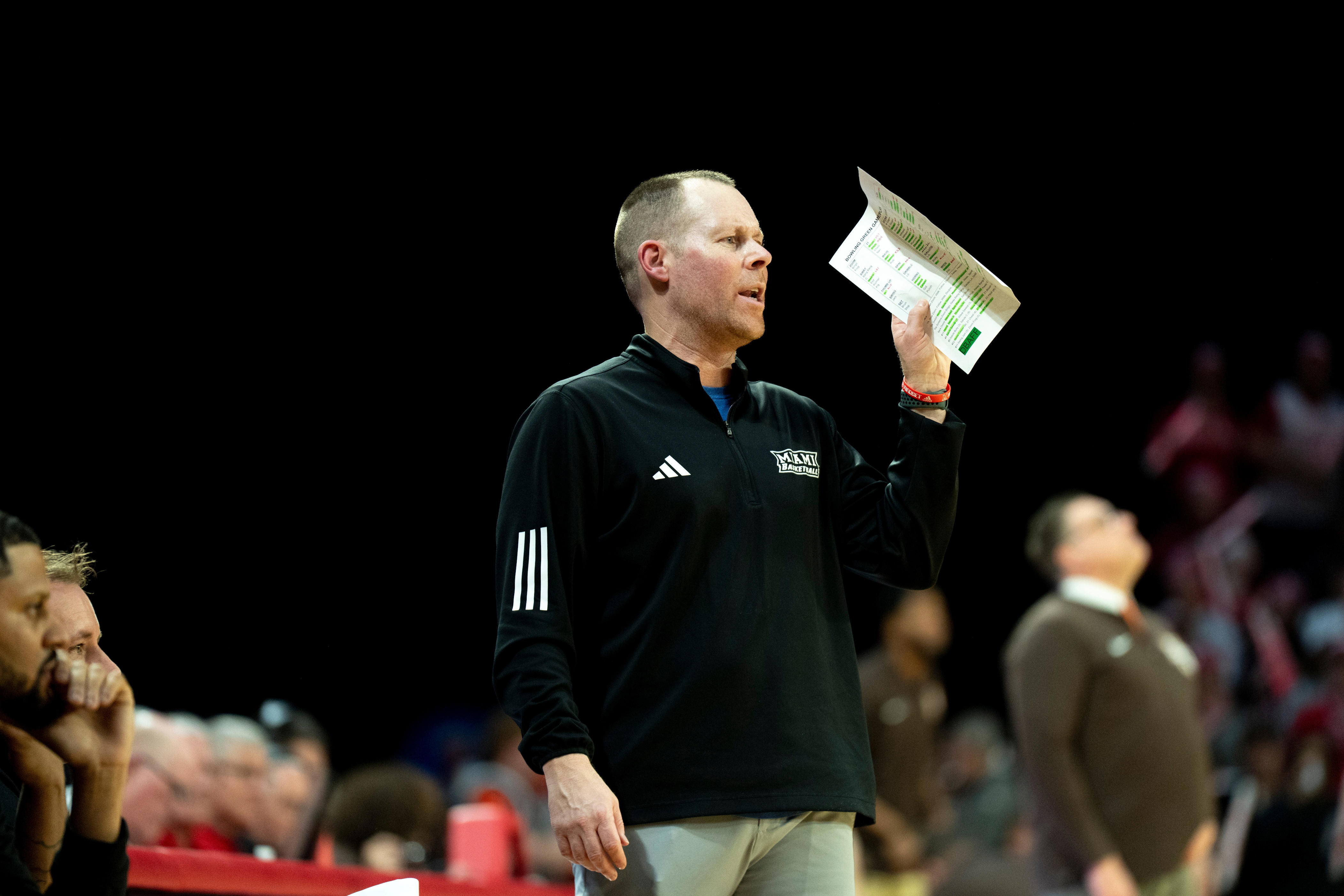 Travis Steele explains Miami RedHawks staying on the road, in Michigan