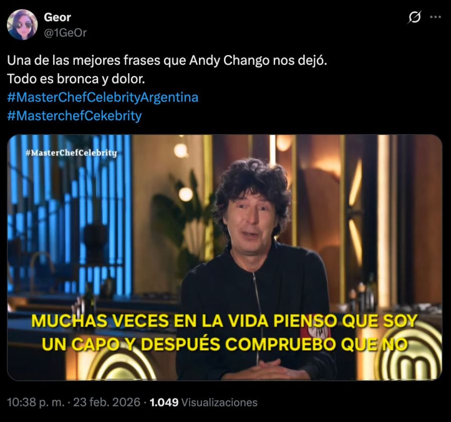 Andy Chango fue eliminado de MasterChef Celebrity y estallaron los ...
