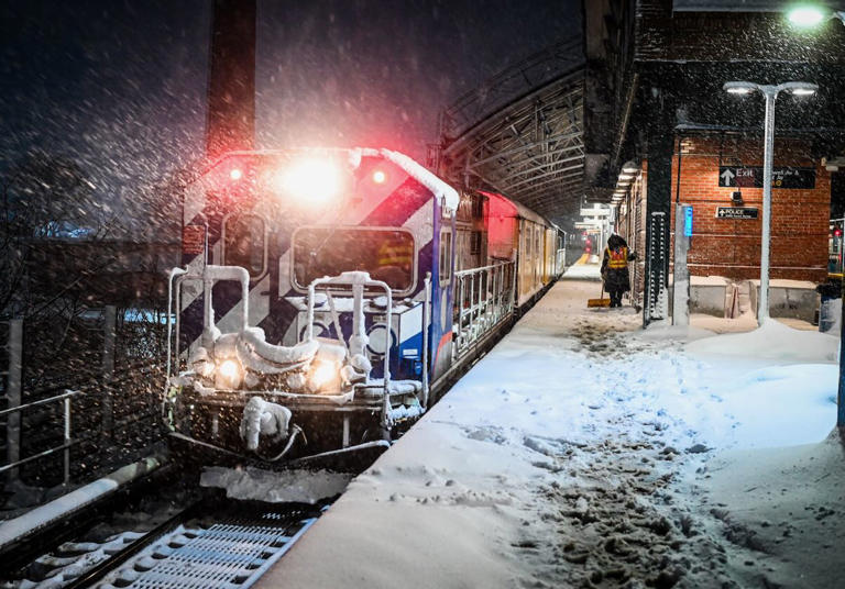 Rail transit digging out after storm