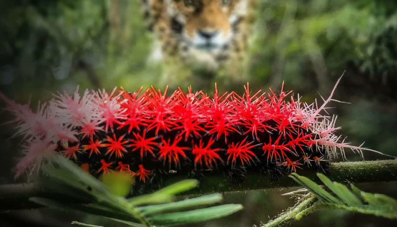 The deadly defense mechanism of a venomous forest caterpillar