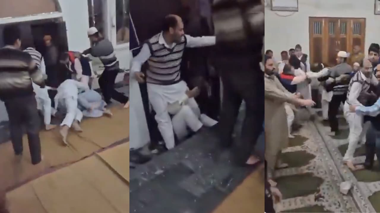 Clash over laddoos inside UP mosque! Men fight during sweet ...