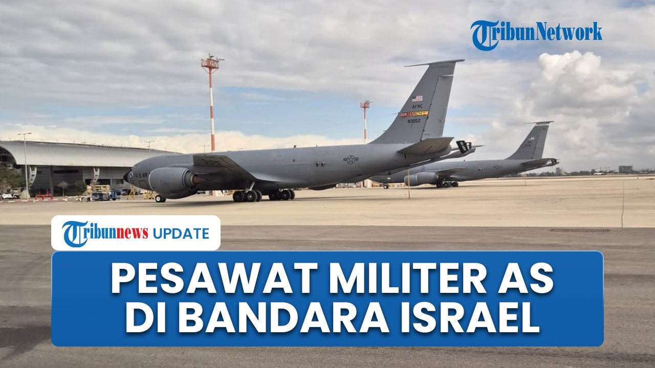 Pesawat pengisian bahan bakar dan kargo AS tiba di bandara Israel ...
