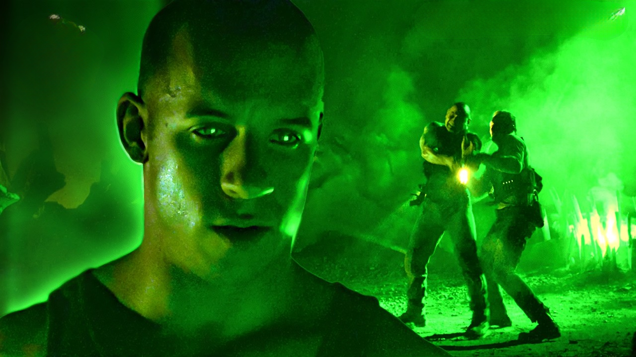 Vin Diesel fights the cop - Pitch Black
