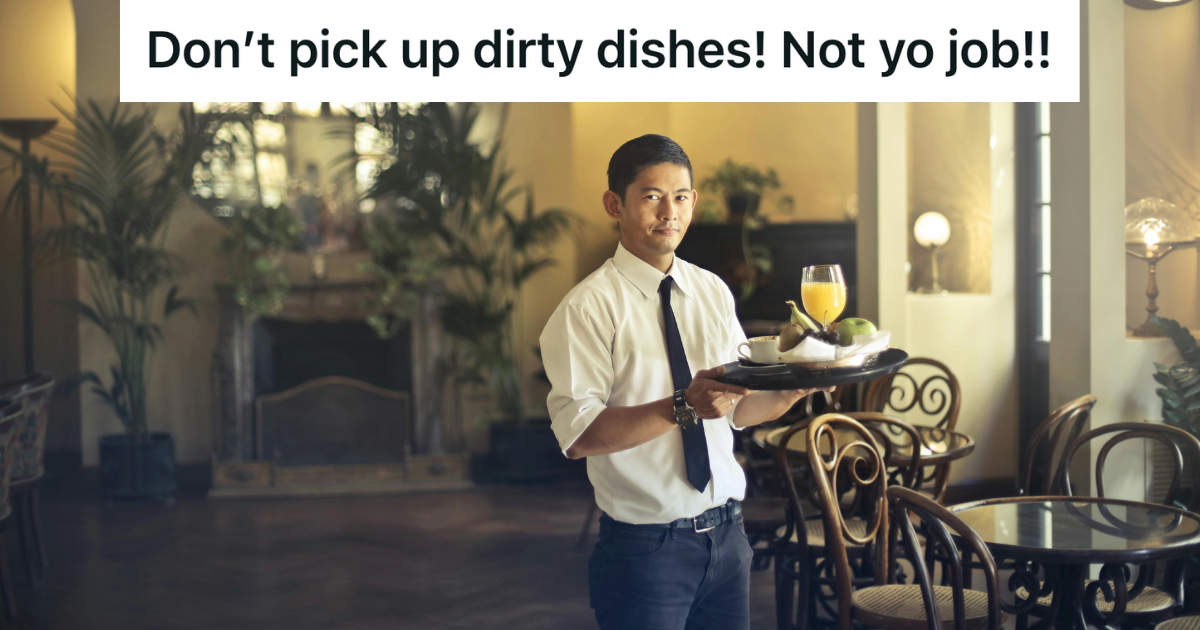 Overworked waiter tried to help struggling staff on Valentine’s Day ...