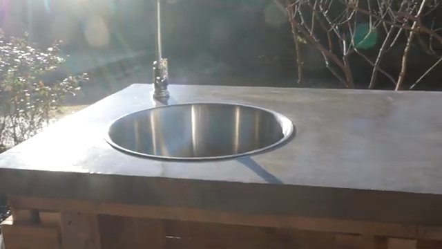 I poured concrete over my existing counters... this could’ve gone very ...