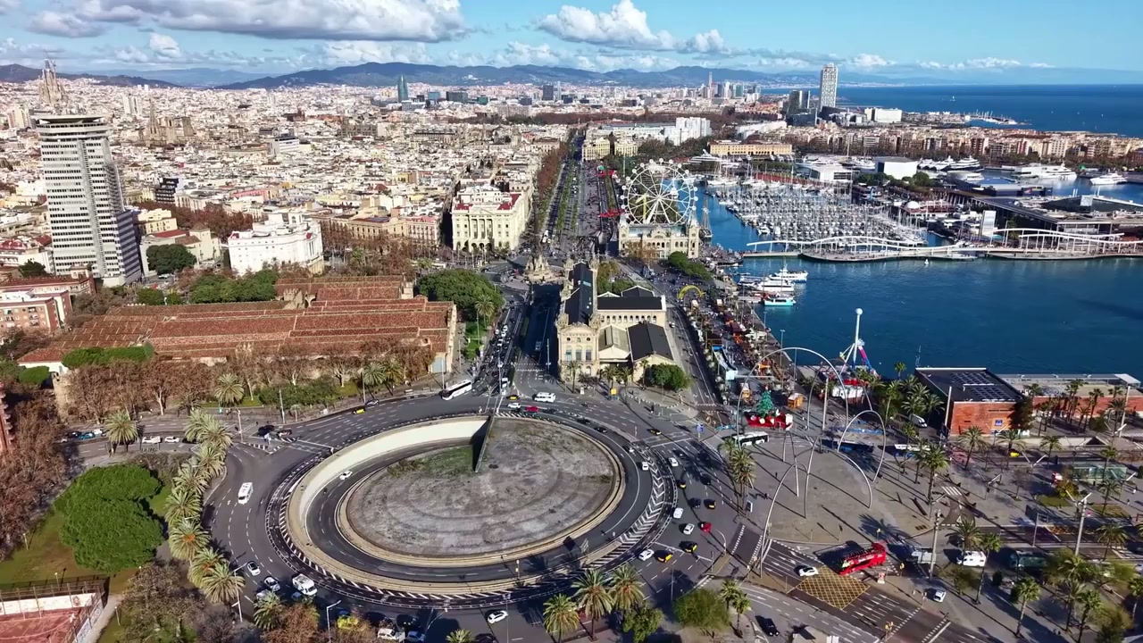 La Rambla, Spain: Drone tour of Barcelona's heart