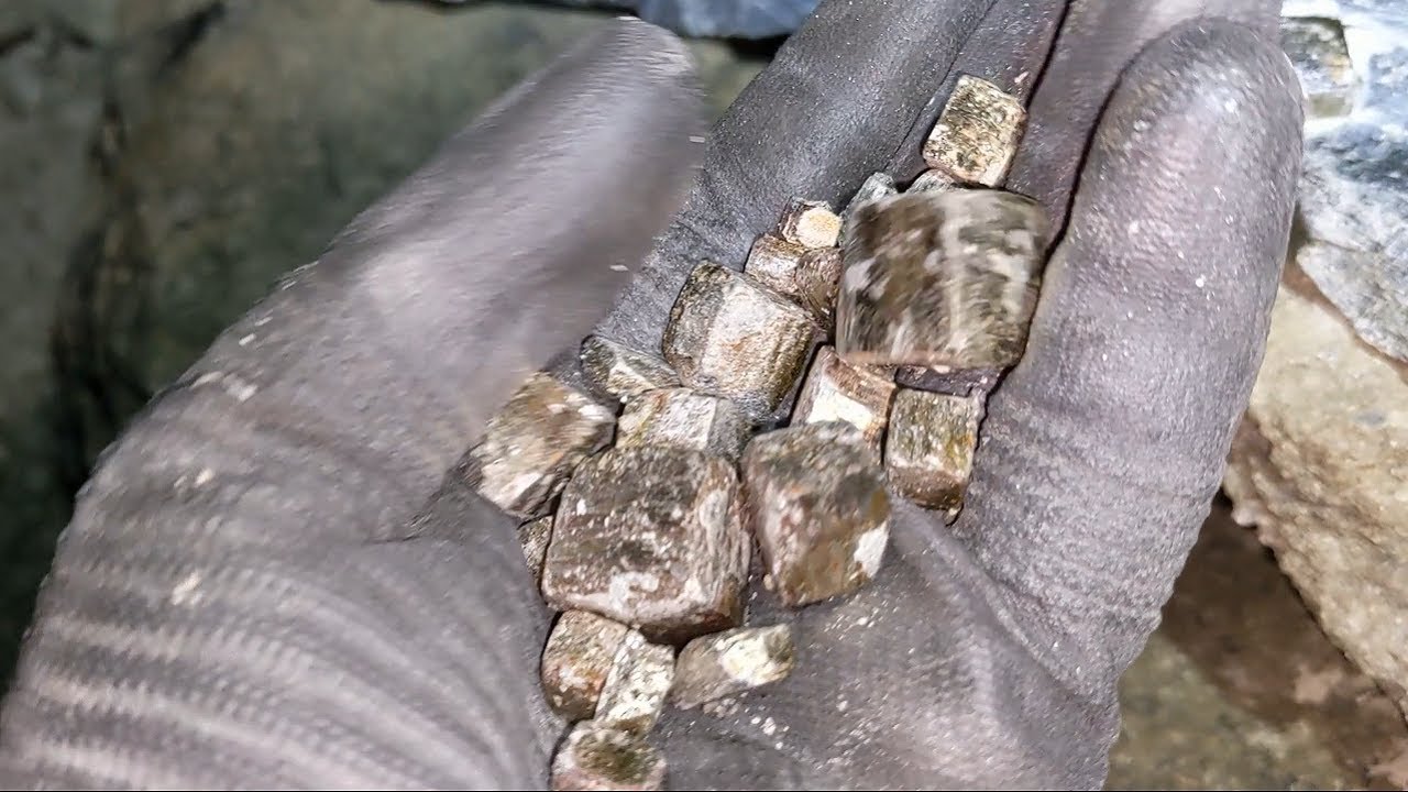 They went miles deep into a talc mine and found cubes of gold