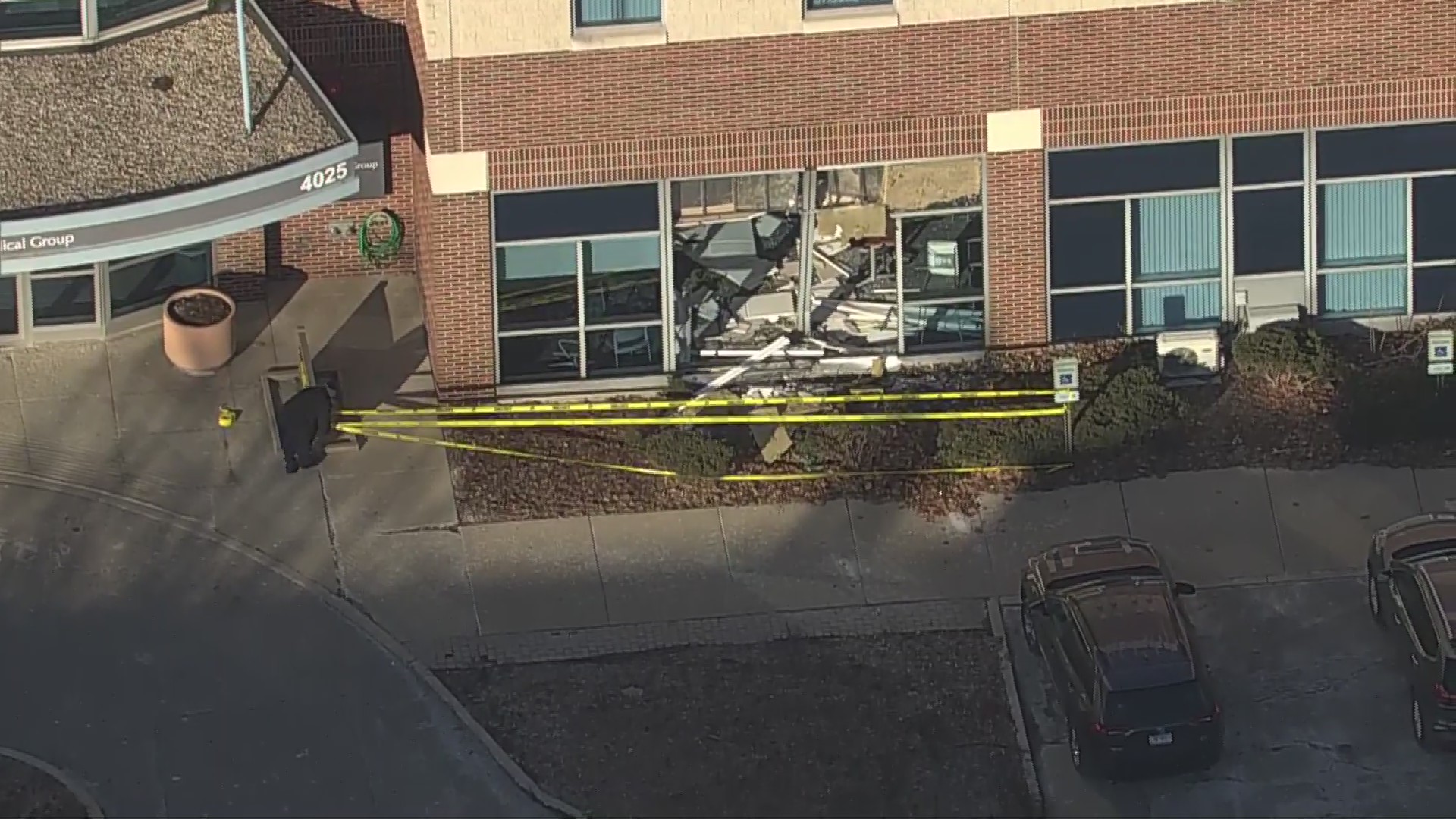 NFP - Car crashes into building in North Center