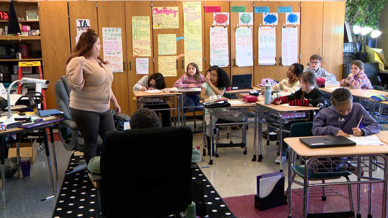WTAE visits Pittsburgh Public Schools to surprise our Teacher of the Month