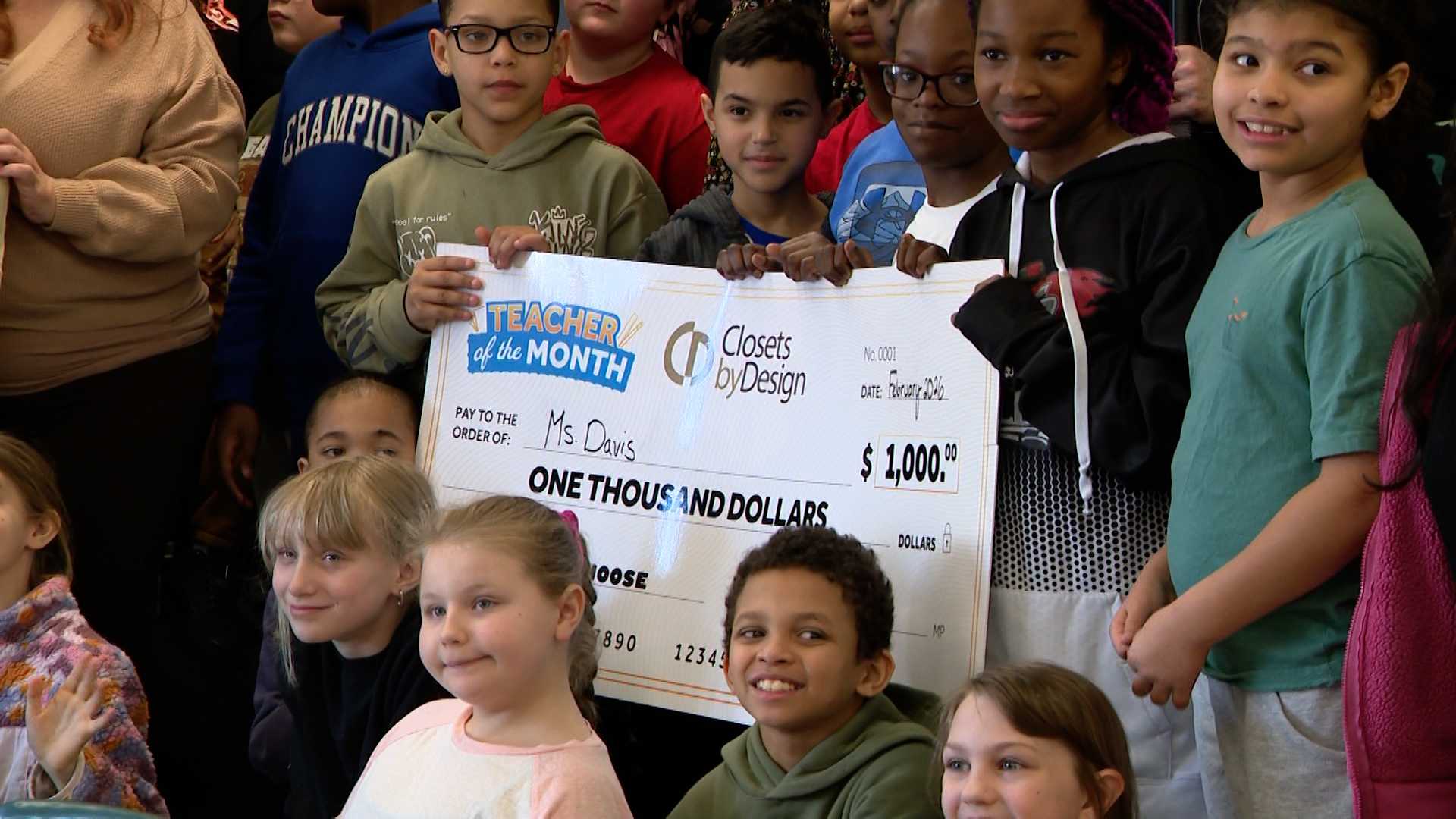 WTAE visits Pittsburgh Public Schools to surprise our Teacher of the Month