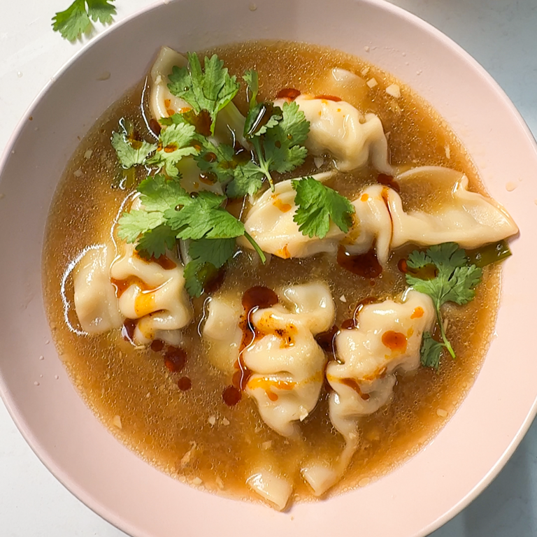 Clean out your fridge with my customizable, 30-minute pot sticker soup