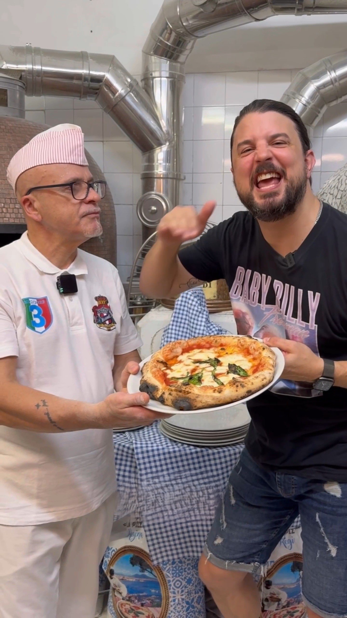 Making the original margherita pizza