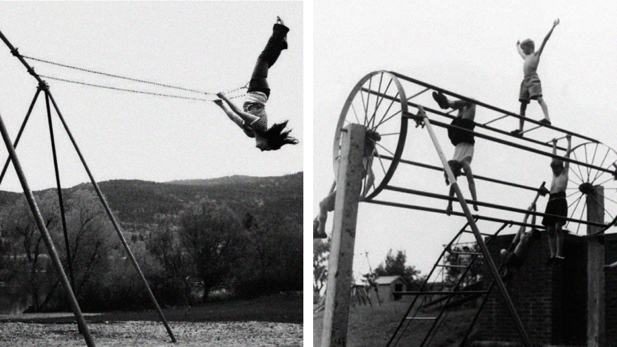 18 vintage photos of 1970s park equipment that would be banned today