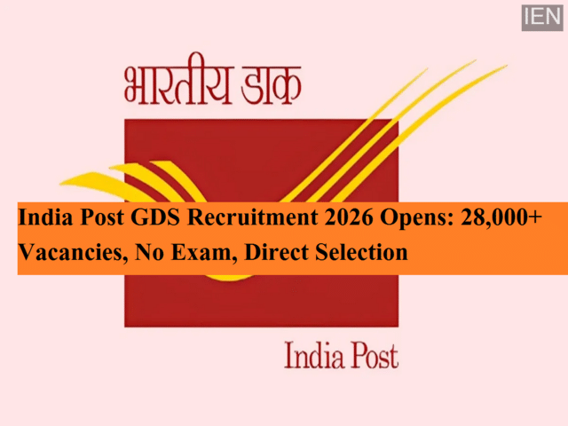 India Post GDS recruitment 2026 opens: 28,000+ vacancies, no exam ...