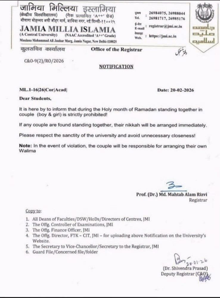 From 'forced nikah' notice to full-blown meme fest: How a fake JMI ...