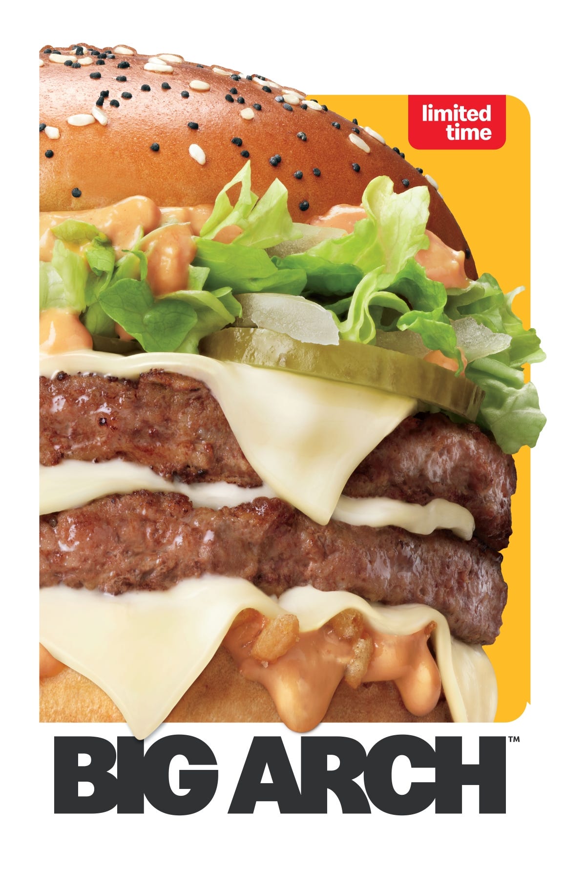 McDonald's biggest burger, the Big Arch burger, is coming in March