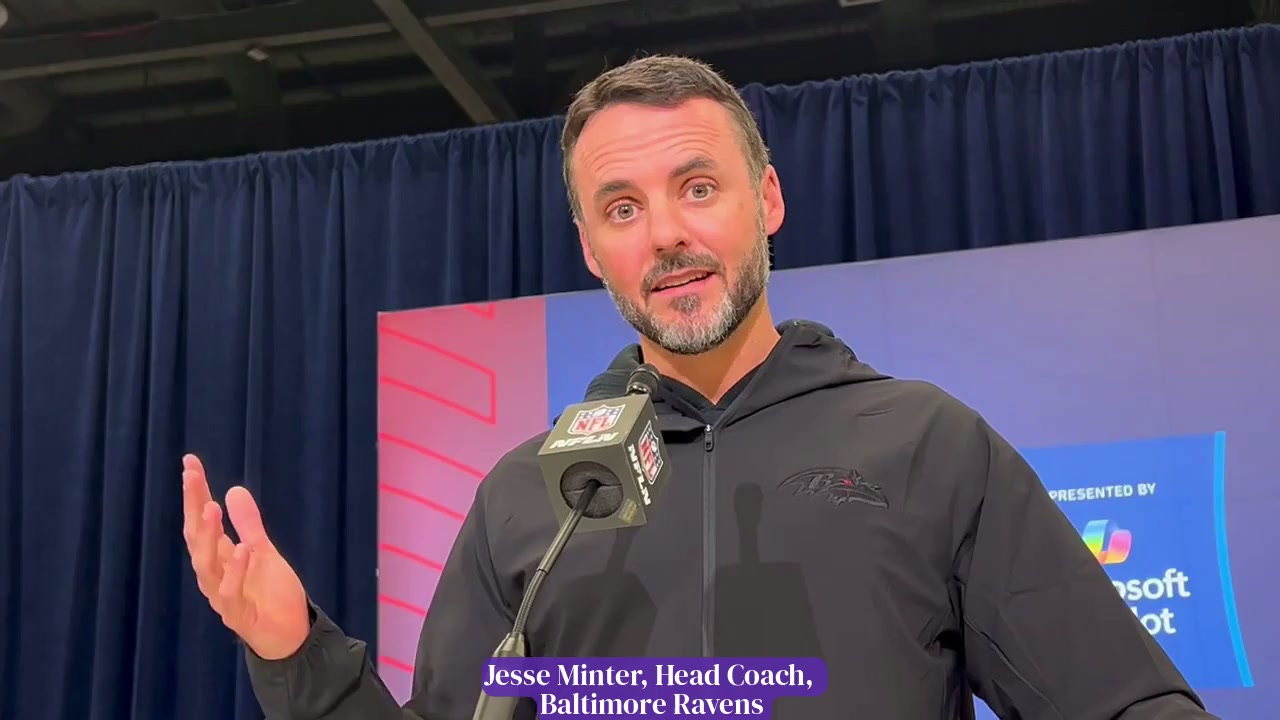 Ravens head coach Jesse Minter on the transition from Derwin James to ...
