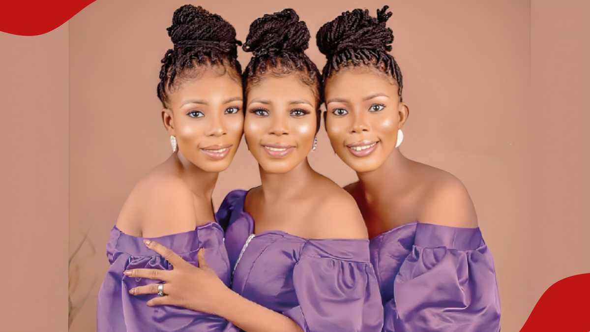 Identical triplets disclose father fled home after they were born: "He ...
