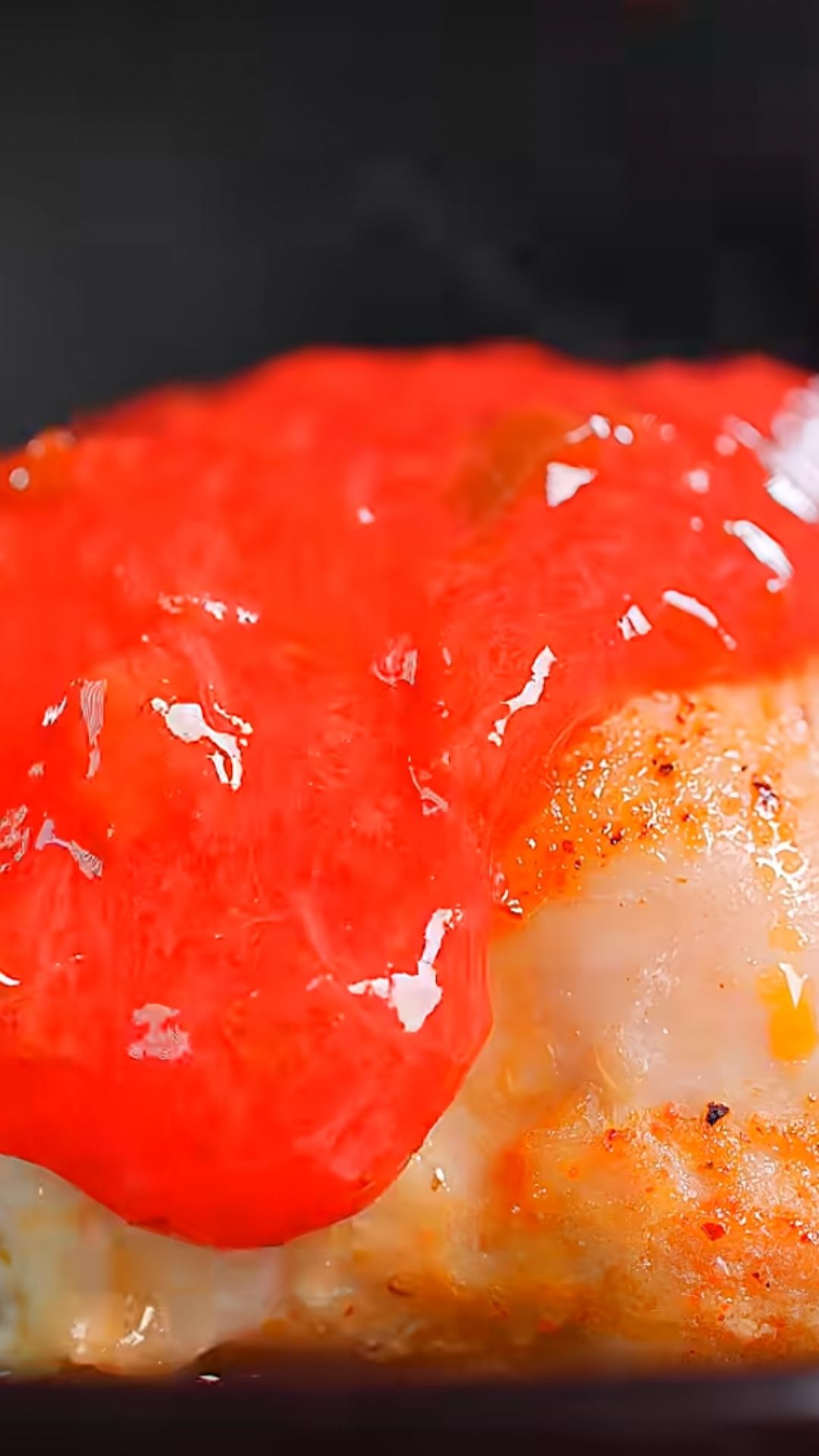 Strawberry jalapeño mint cheesy chicken with a sweet, spicy and fresh twist