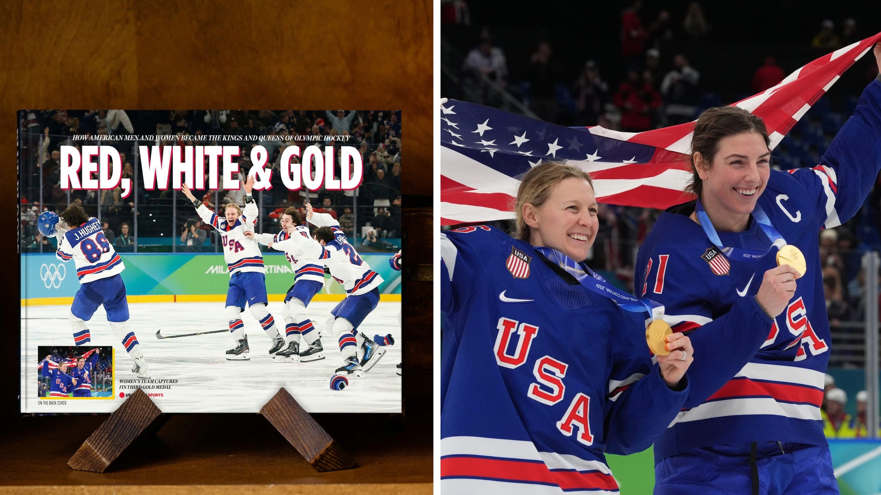 Team USA hockey's commemorative 'Red, White & Gold' book just dropped