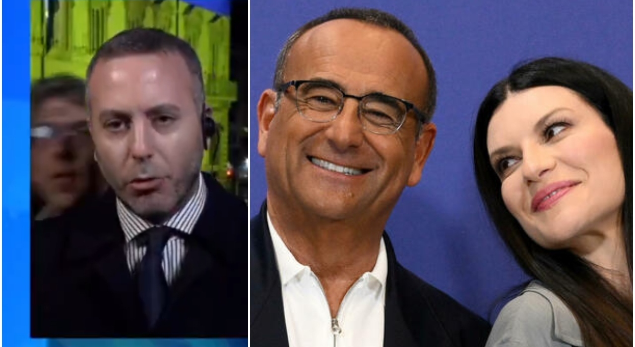 Sanremo 2026, il disturbatore Paolini irrompe al Tg1: «Carlo Conti ...