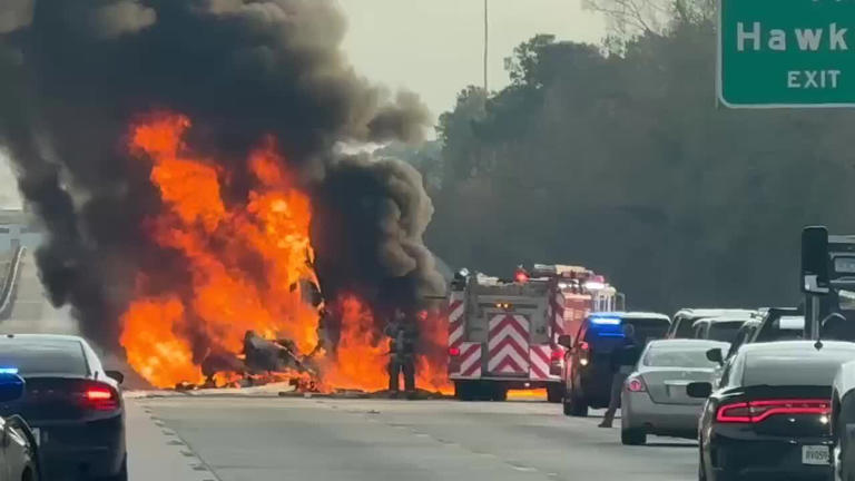 Update: New details in fiery semi crash that shut down I-75 in Dooly County