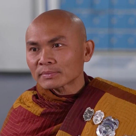 Monk who led peace walk to DC tells CBS News peace begins from within