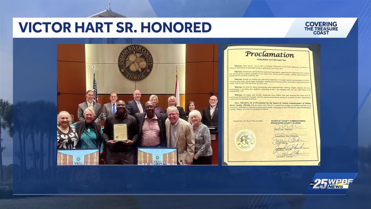 Indian River County honors Victor Hart Sr. for his contributions to ...