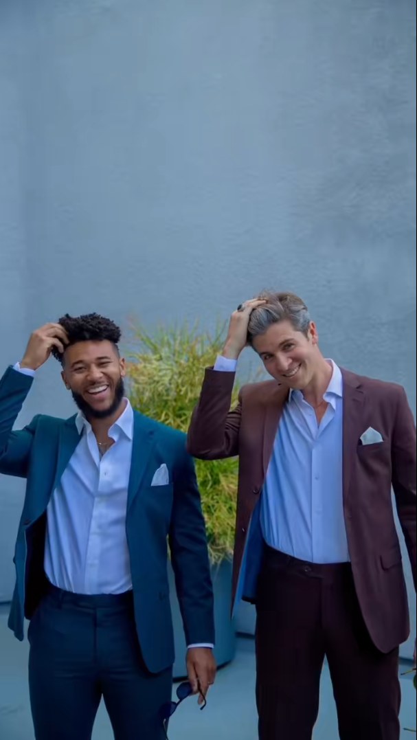 My signature suit pose and timeless men’s style energy