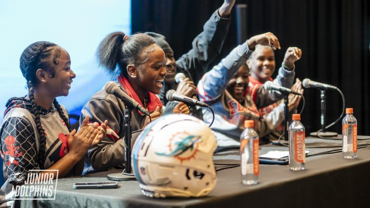 Miami Dolphins host the 2026 girls flag high school media day presented ...