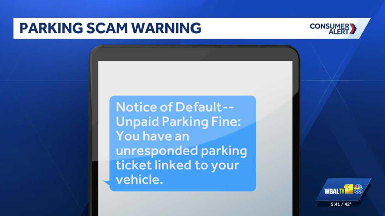 New text scam circulates in Baltimore over unpaid parking fines
