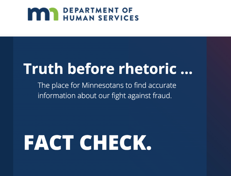 Minnesota DHS launches new website aimed at dispelling fraud myths