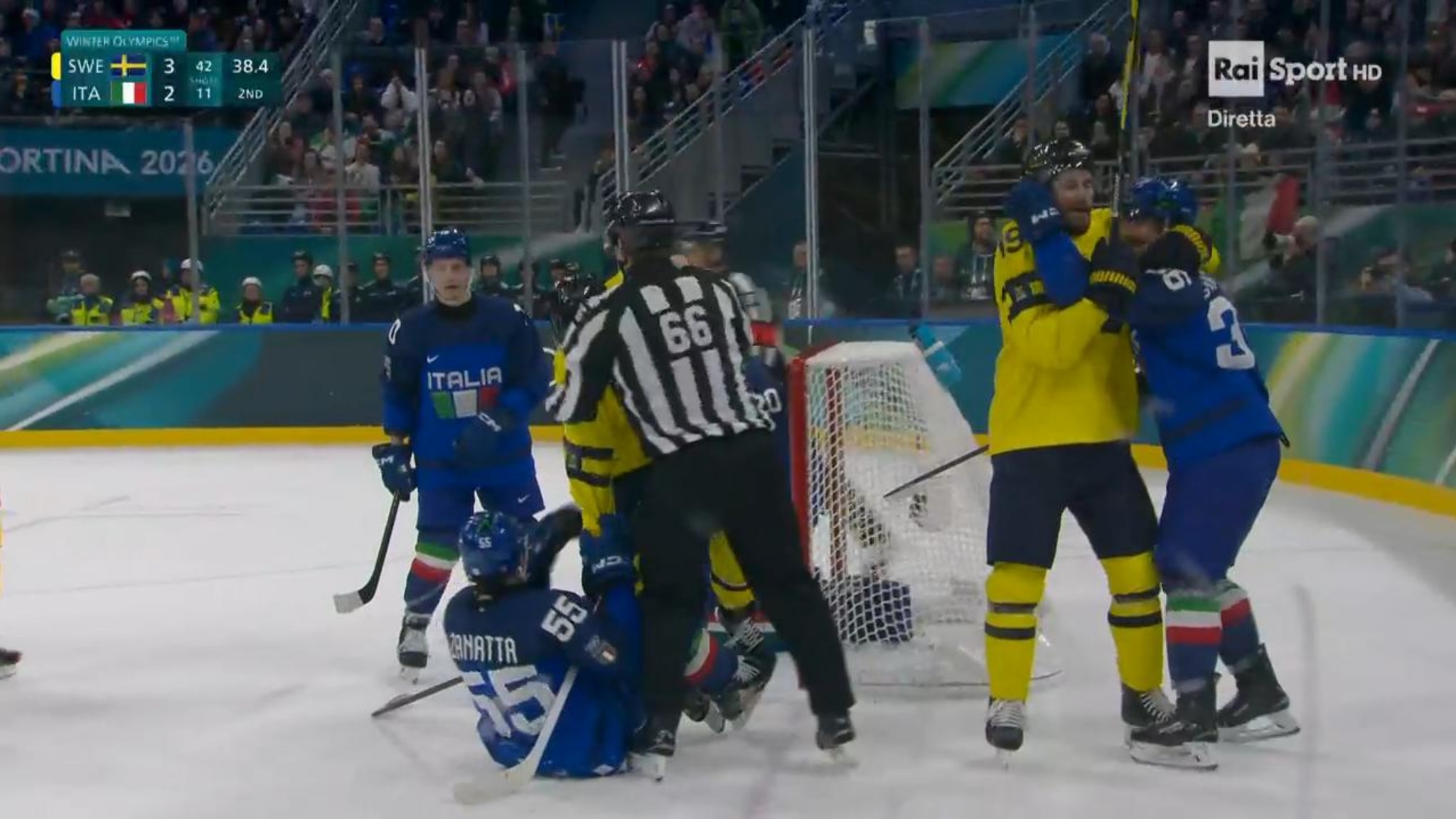Milano Cortina 2026, hockey su ghiaccio: mini rissa nella partita ...