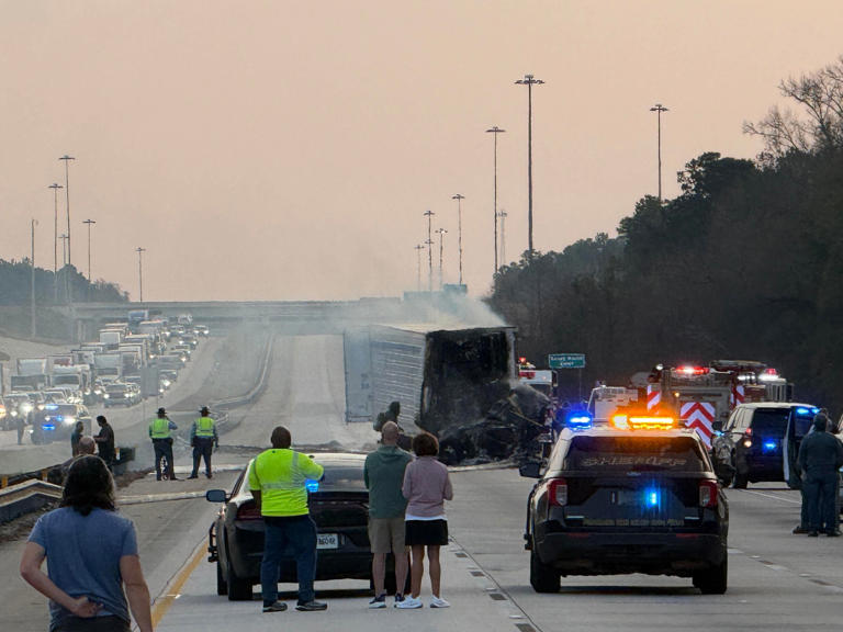 Update: New details in fiery semi crash that shut down I-75 in Dooly County