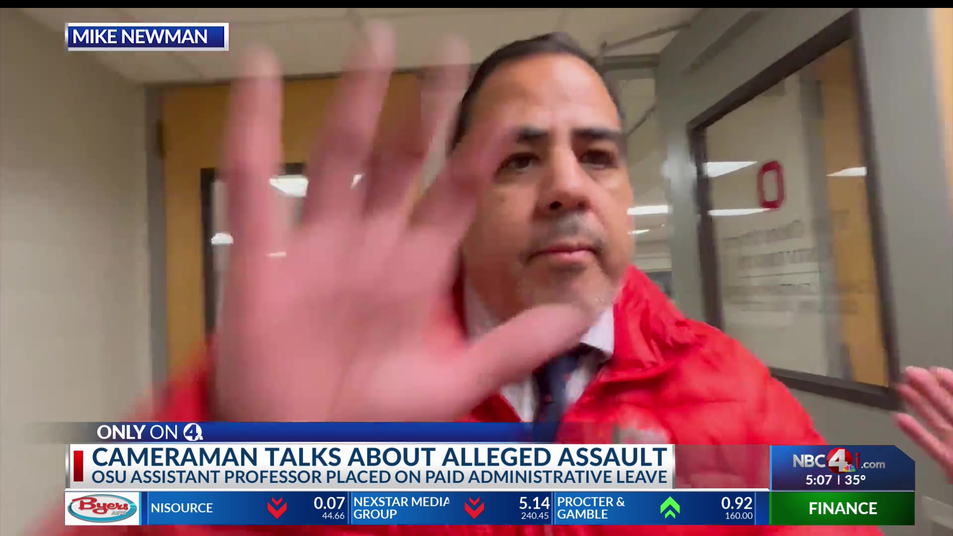 Ohio State faculty member attacks cameraman, placed on leave