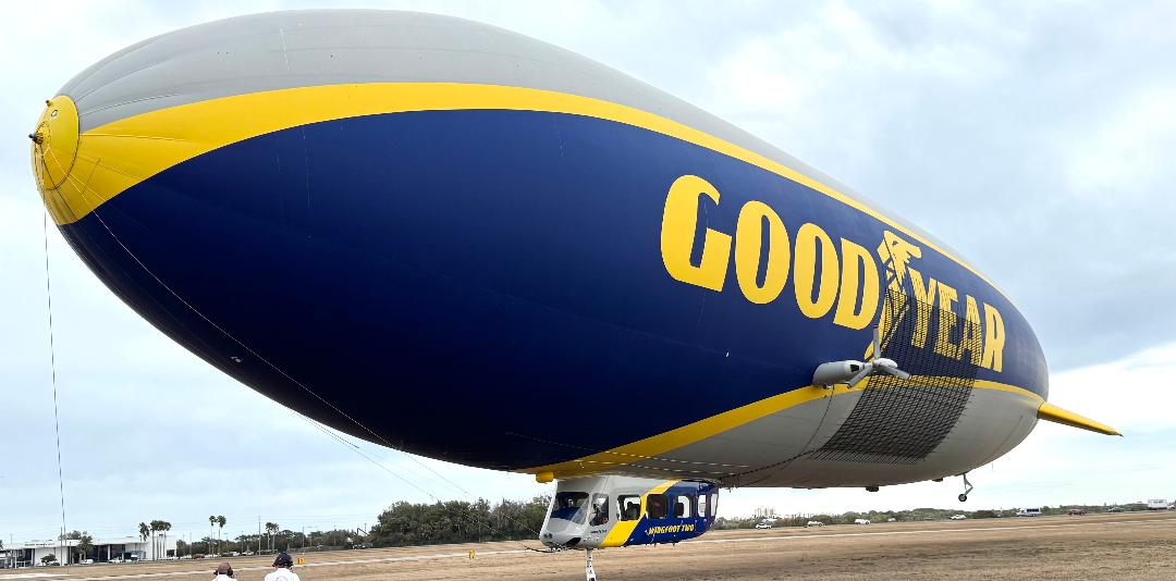 Daytona Goodyear blimp ride for heavy insider