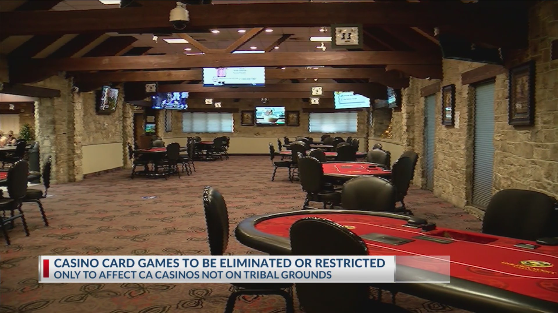 Casino card games to be eliminated or restricted