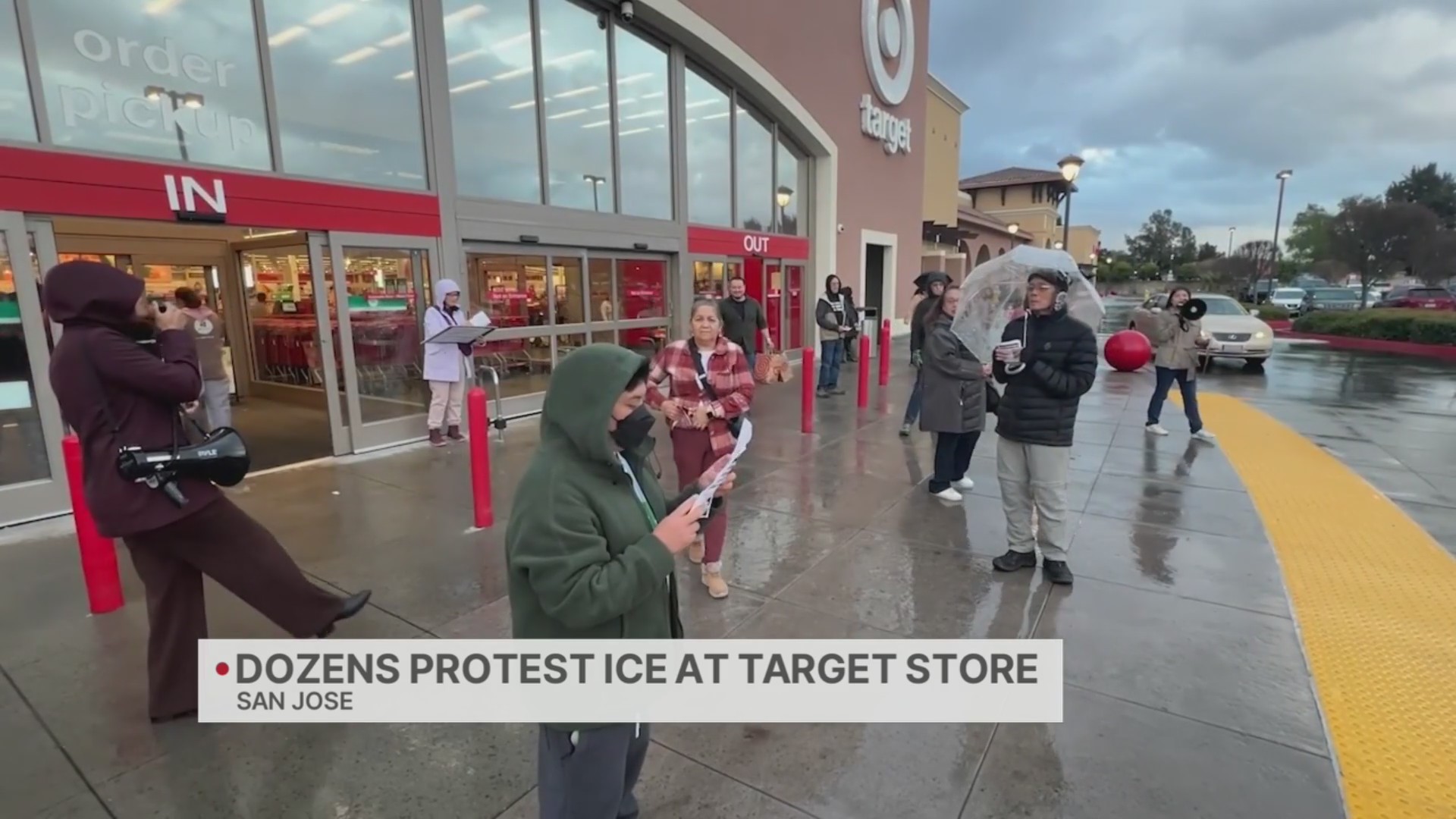 Dozens protest ICE at Target store in San Jose