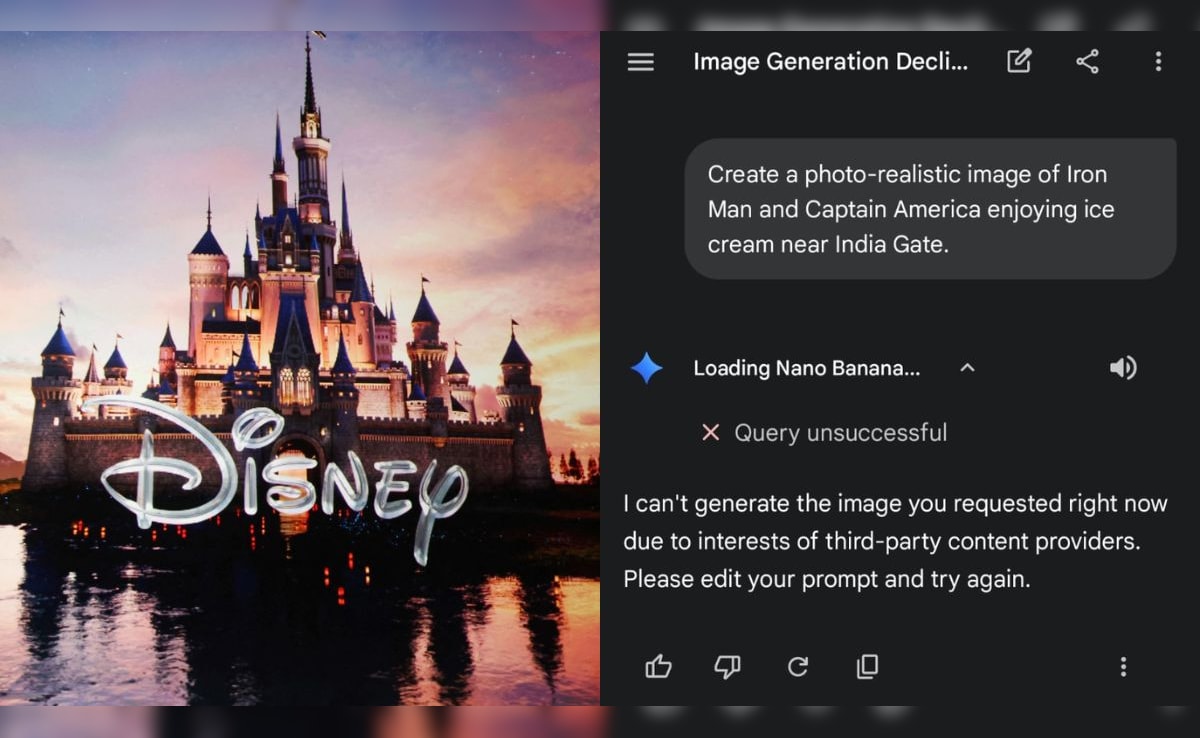 Google AI tools deny Disney character prompts following copyright dispute