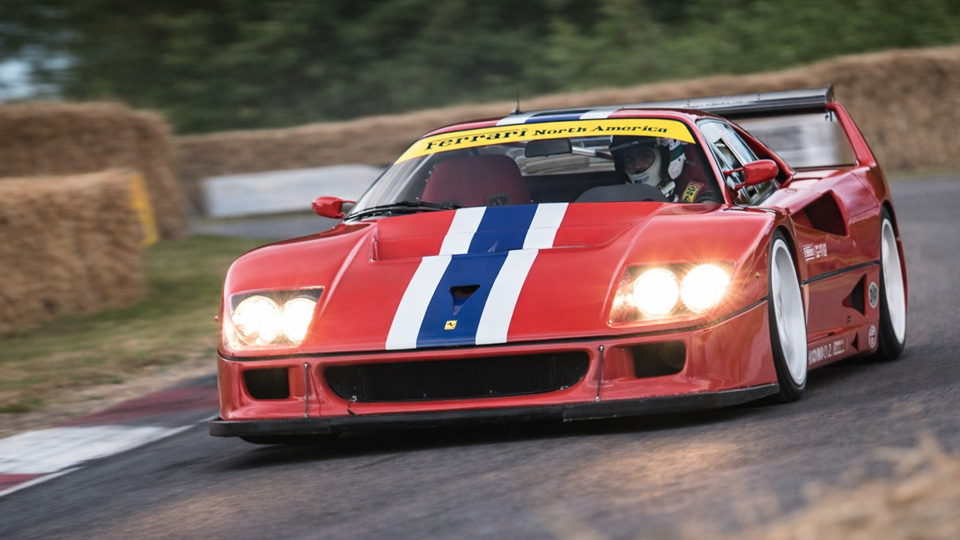 Raw engine sound from the Ferrari F40 LM