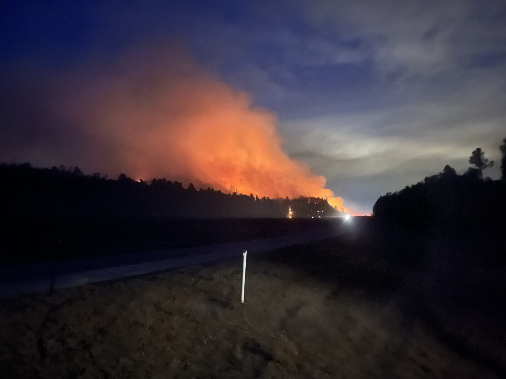 Crews respond to fire on US 16 southwest of Rockerville