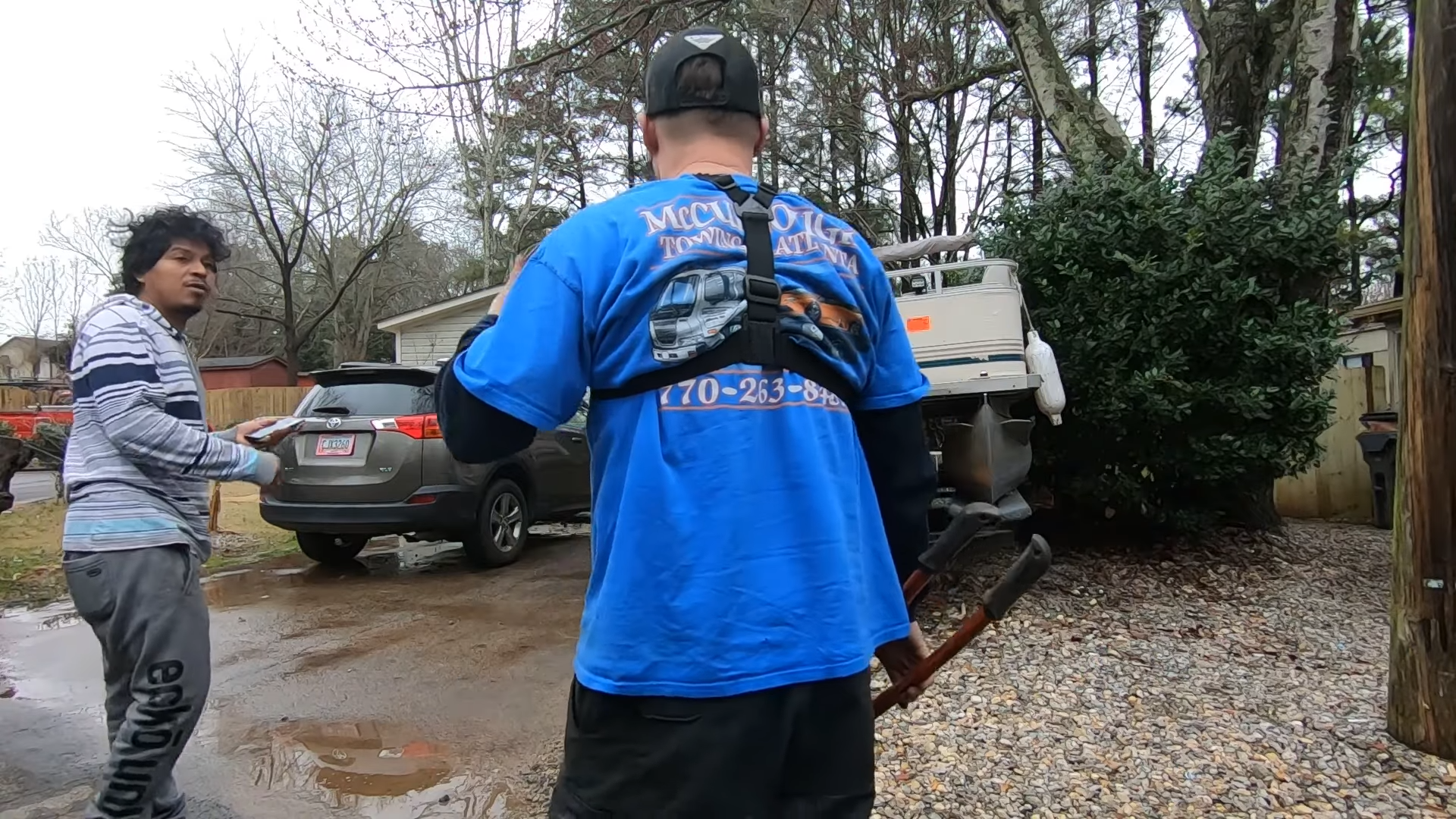 You can't threaten a tow driver