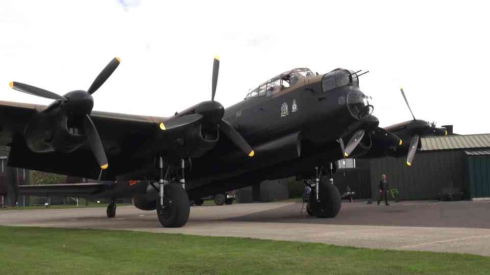 Face to face with a WW2 Avro Lancaster as its Merlin engines start