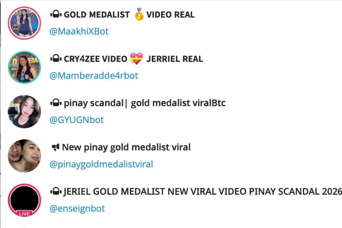 'Pinay gold medalist' viral video links found mostly on Telegram? Why ...